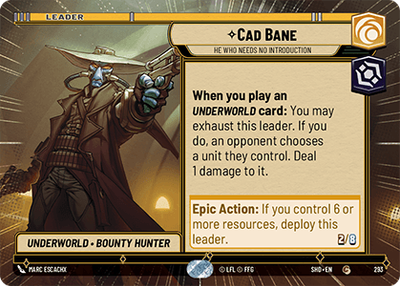 Cad Bane Red (Set 2 Metagame) - Deckplanet